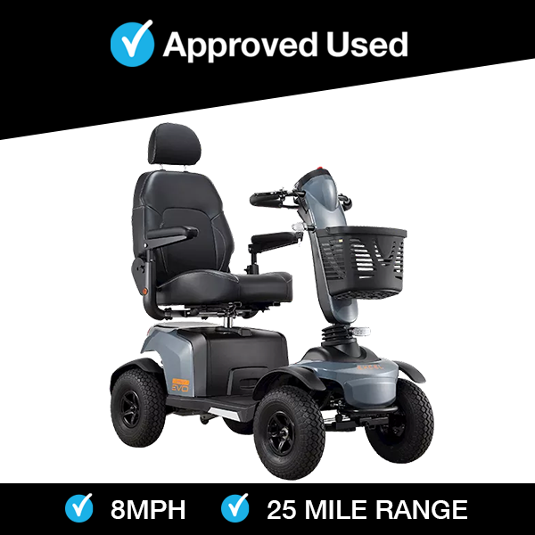 Excel Galaxy Compact EVO (Grey) | Eden Mobility | Mobility Scooter
