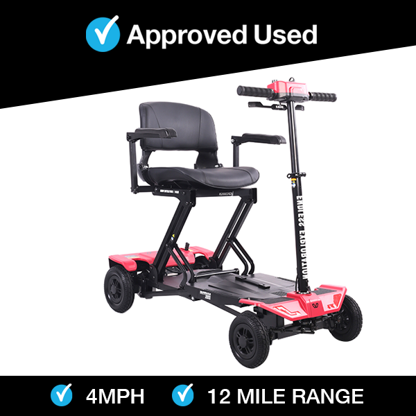 E-Max Foldi (Red) | Eden Mobility | Mobility Scooter