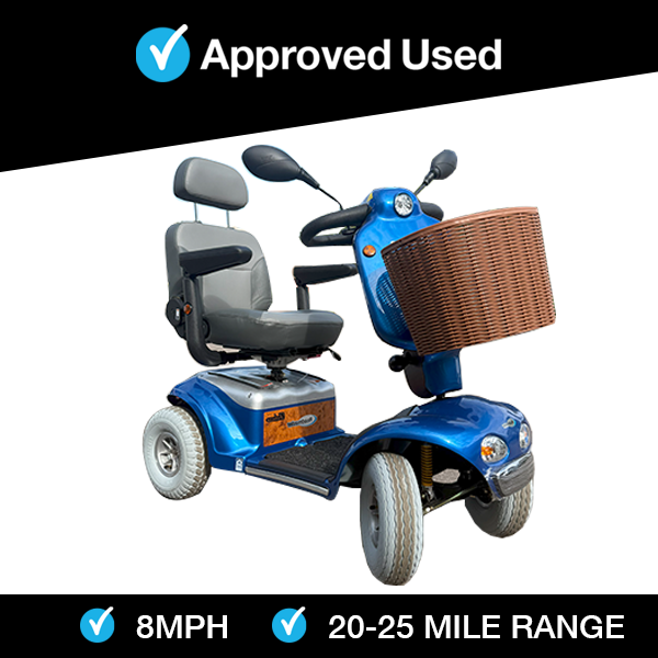 Roma Shoprider Cadiz In Blue | Eden Mobility | Mobility Scooter