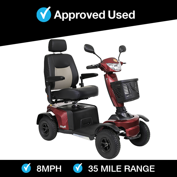 Vanos Galaxy 2 - Red | Chesterfield | Eden Mobility | Mobility Scooter